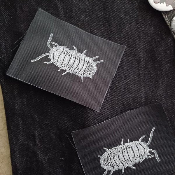 Block-print Pill Bug Patch: Cotton Canvas, Sew-on - Etsy