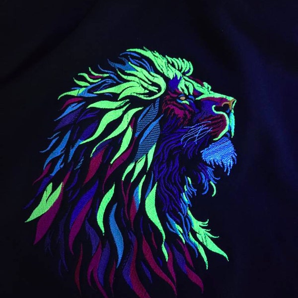 Wild Animal Embroidery Designs Bundle Fierce Bear, Tiger Head, Mystic ...