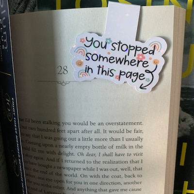 You Stopped Here Magnetic Bookmark Reading Essentials Book Lover Gifts ...