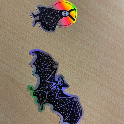 Holographic Star Bat Constellation Sticker 2 Sizes Vinyl - Etsy