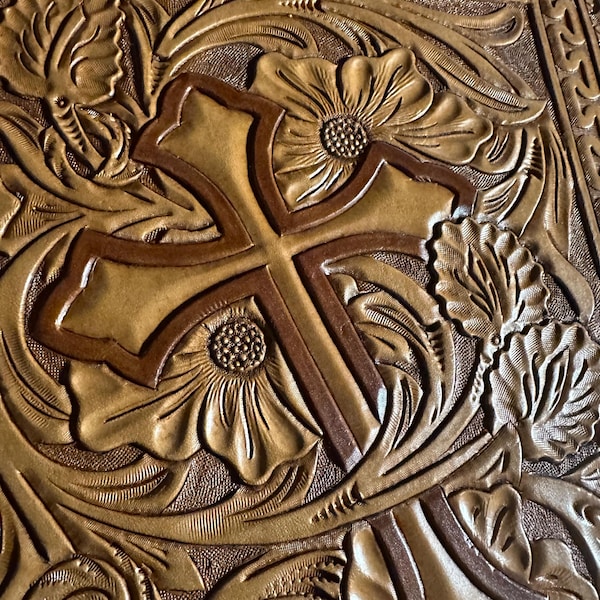 Hand Tooled Leather Day Planner - Etsy