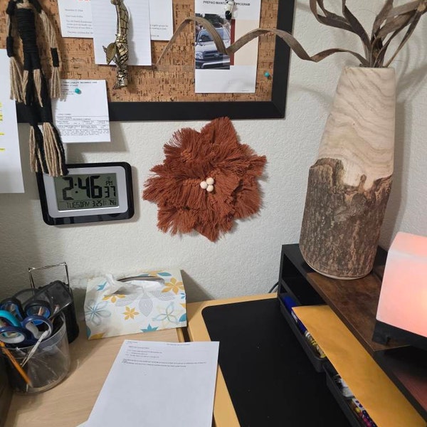 Macrame Flower | Wall Decor | Boho Decor | Home Decor - Etsy