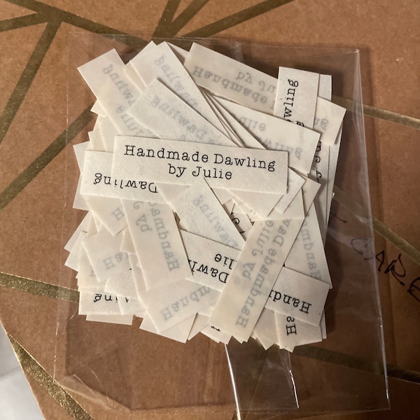 Custom Clothing Labels - Personalized Name Tags With Iron on Adhesive ...