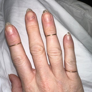 SALE 14k 10k Solid Gold Ladies Thumb Ring Gold Band Rings Gold Stacking ...