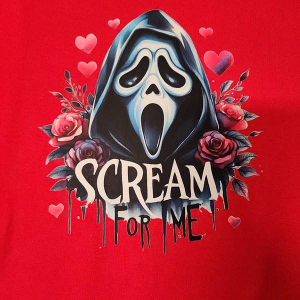 Scream Valentine PNG, Valentines Day, Scream for Me, Valentine Shirt ...