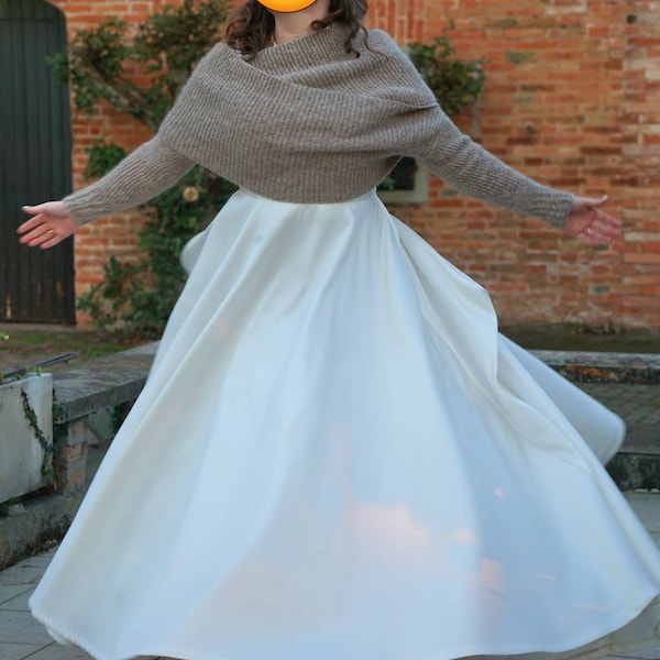 Crochet PATTERN Mermaid Poncho, Laced Shoulders Cover-up, Asymmetrical ...