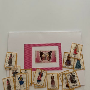 Antique Victorian Photo Album Illustrated Pages, Satin Finish End ...