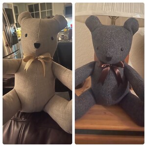 Memory Bear With Vest - Etsy