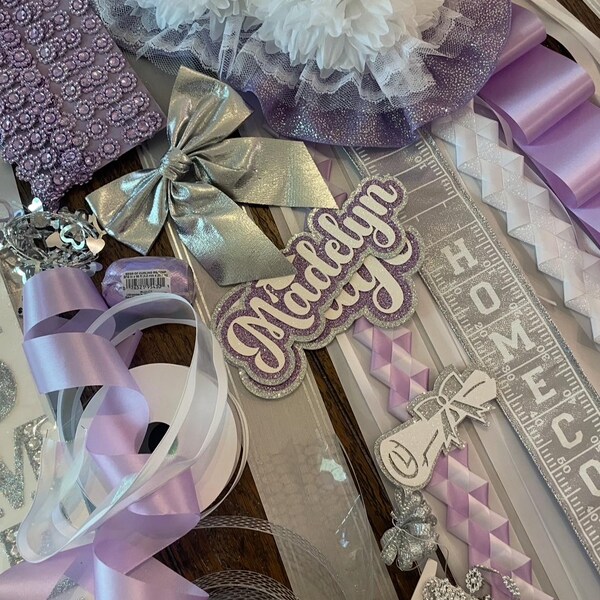 Homecoming Mum Braid Cheat Sheet With Ribbon Sizes and Tips; This is a ...