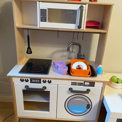 Play Kitchen BIG STICKER Bundle sticker Only, Oven Buttons, Microwave ...