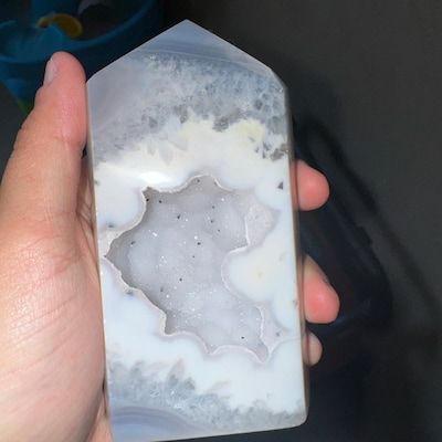 RARE Natural Geode Cut Base - Etsy