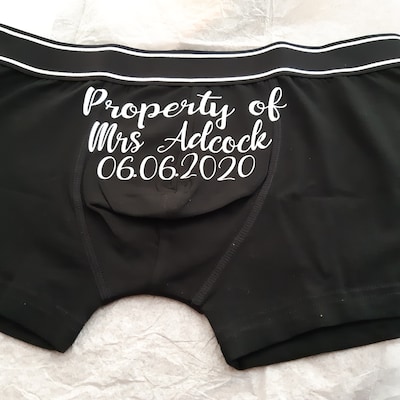 Personalised Groom Boxers, Personalised Wedding Boxers With Wedding ...