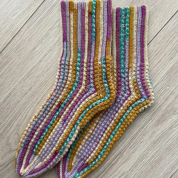 Pixel Socks (PDF Crochet Pattern) - Etsy
