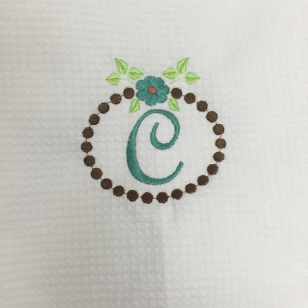 Heirloom Machine Embroidery Monogram Font Set DOTS - Etsy