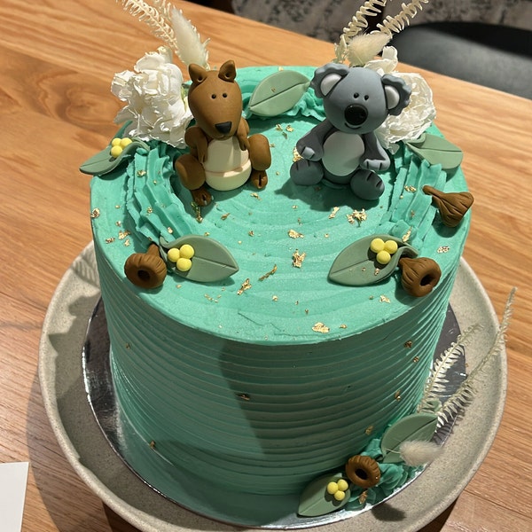 Australiana Cake Toppers, Australian Native Fondant Cake Topper, Koala ...