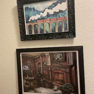 Ornate Black Lacquer Picture Frame Vintage Victorian Gothic Style A4 A3 ...