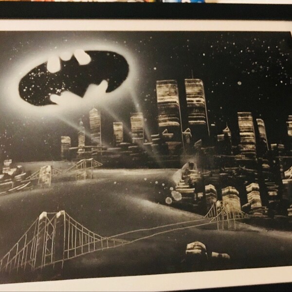 Gotham City - Joker Colors - Spray Paint Art - Etsy