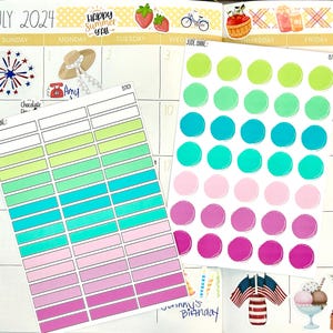 NEW Holiday Planner Stickers, Cute Holiday Icon, Calendar, U.S ...