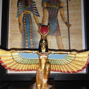 Unique Large Egyptian God Min Statue 9'' H Made in - Etsy