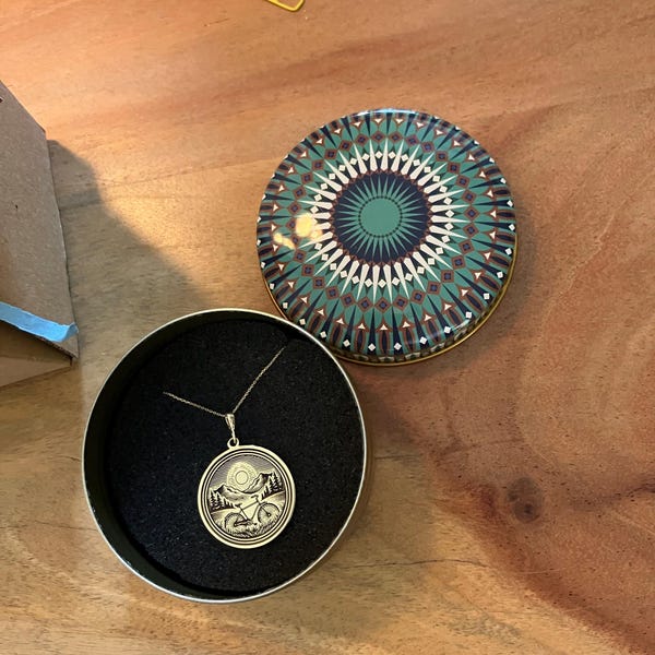 14K Solid Gold Black Hole Necklace, Solar System Medallion, Astronomy ...