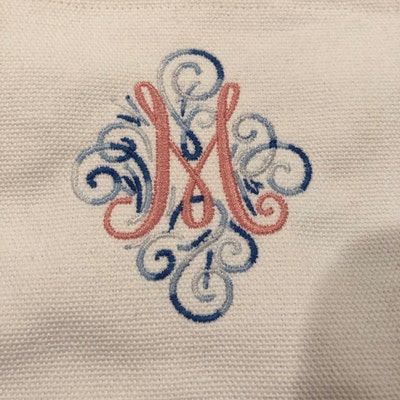 Adorn Embroidery Monogram Set 3 4 11 Formats: Bx Dst Exp Hus Jef Pes ...