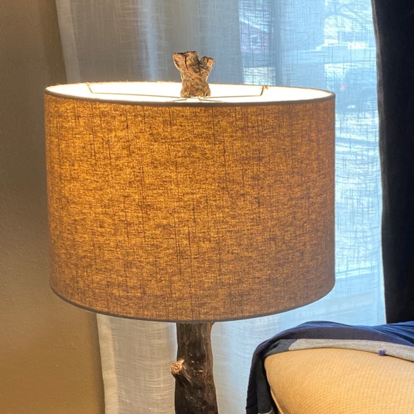 Hand Crafted Happy Little Lamp With New Filament Lightbulb Colorful ...