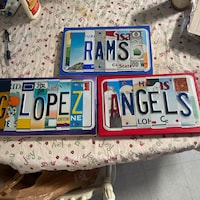 Worn & Faded License Plate Letters and Numbers to Build Your Own ...