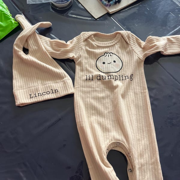 Personalized New to the Crew Baby Bodysuit Set, Cute Baby Clothing ...