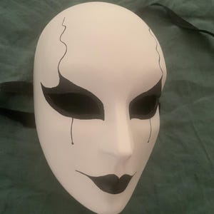 Limited Edition Pierrot's Face Original Venetian Handmade Mask Ideal ...