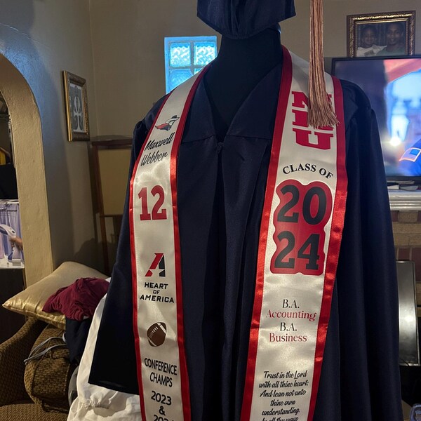Custom Stoles for Graduation - Etsy