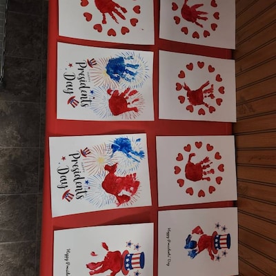 Presidents' Day Handprint Craft, Presidents' Day Activity, Handprint ...