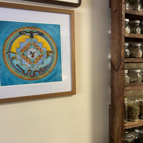 Chakana Canvas Print: Inca Andean Cross, Pachamama Art (12"x12") - Etsy