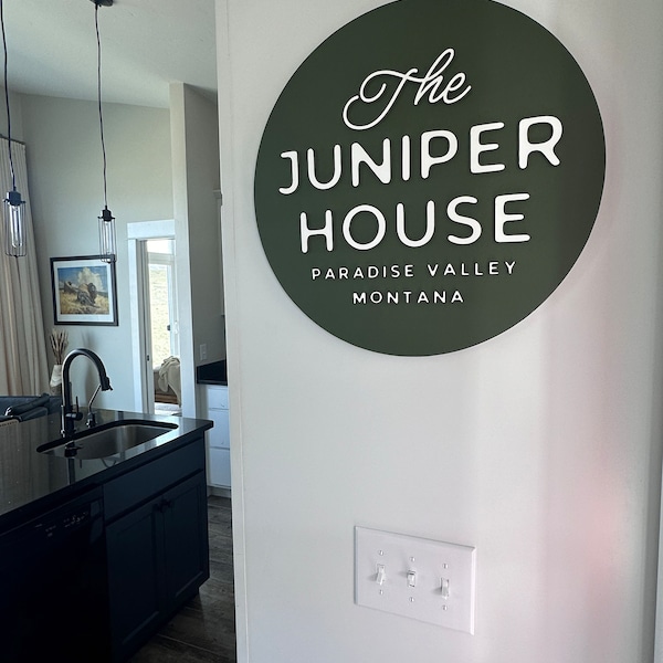 3D Round Logo Sign | Indoor Business Sign, Laser Cut PVC - Etsy