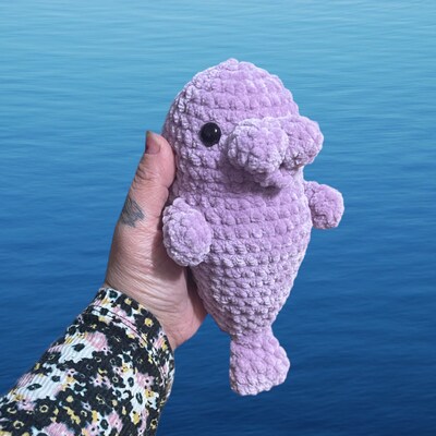 PATTERN/INSTRUCTIONS Manatee, Amigurumi Pattern, Manatee Pattern ...