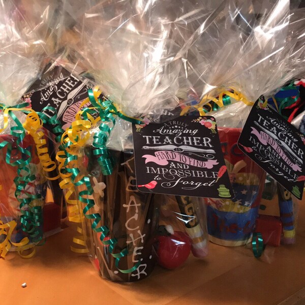 Teacher Appreciation Truly Amazing Teacher Gift Tag, Female Teacher ...