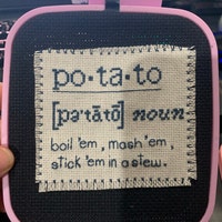 Potato Samwise Quote Cross Stitch PATTERN Instant Download - Etsy Canada