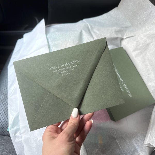 Customized Wedding Guest Color Palette Attire Cards, Printed, Attendee ...