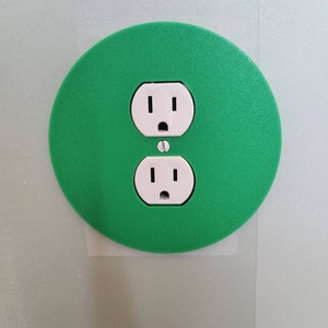 Round Circle Outlet Cover 3D Printed - Etsy
