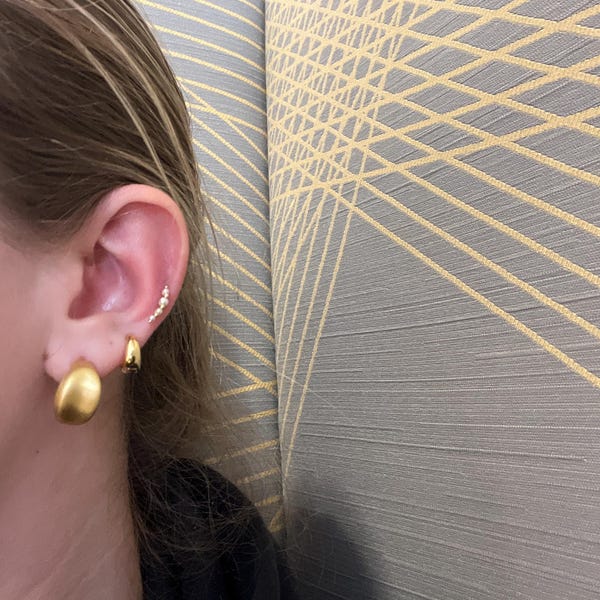 Dainty Sun Daith Ring, Hinged Clicker Hoop, 16ga 8mm or 10mm, Unisex ...