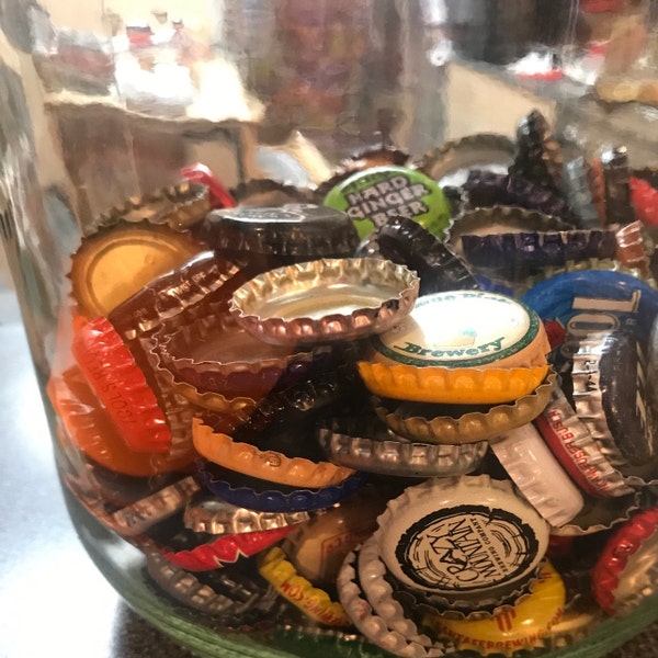200 ((MIXED)) Beer Bottle Caps, Assorted Caps, NO DENTS, One Lb Cap Lot ...