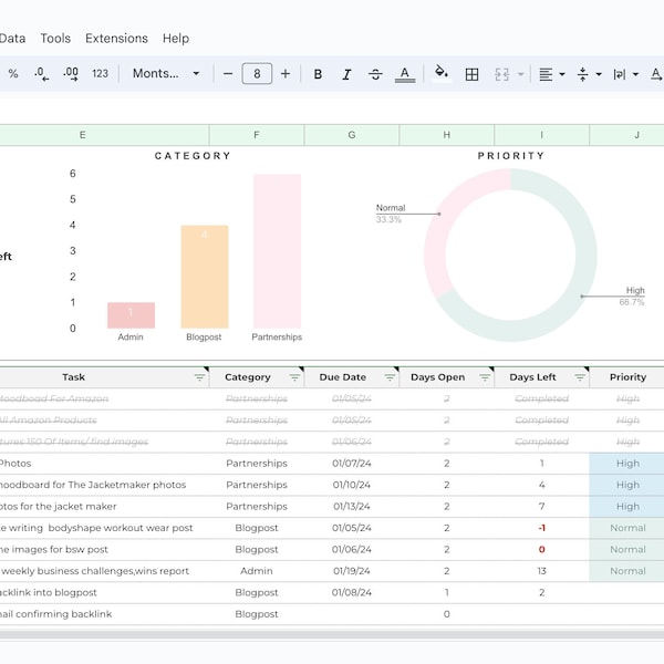 Order Tracker Spreadsheet, Small Business Order Manager Google Sheets ...