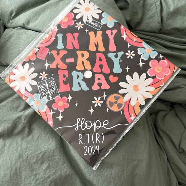 X Ray Tech Graduation Cap Topper - Radiology Xray Rad Tech Custom Grad ...