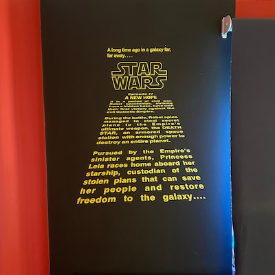 A Long Time Ago in a Galaxy Far Far Away Star Wars Wall Decal Poster ...