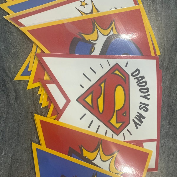 Super Dad Printable Banner, Happy Fathers Day DIY Banner, Superhero ...