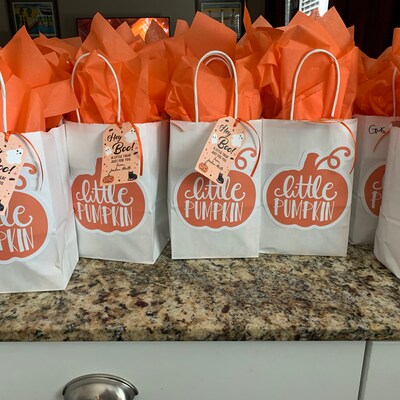 Pumpkin Goody Bags Pumpkin Favor Bags Pumpkin Gift Bags - Etsy