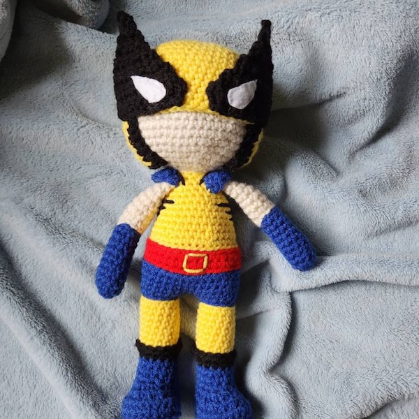 Crochet Amigurumi Pattern Wolverine X-men Logan - Etsy