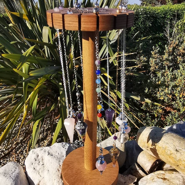 Pendulum Display Stand With Sun and Moon Engrave, Pendulum Holder ...