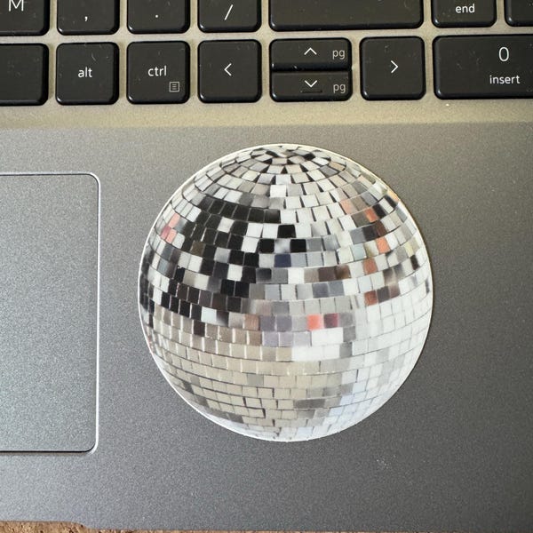 Disco Ball Sticker, 2.8x2.8 In., Matte Finish - Etsy