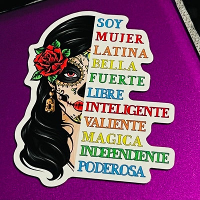 Mujer Latina Sticker Mexican Sticker Mexicana Sticker - Etsy