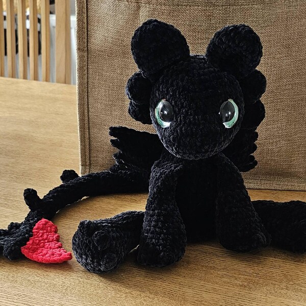 2 Pattern Bundle: Nova the Fury Dragon - Plushie and Snuggler Versions ...